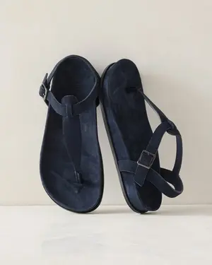 HAVEN WELL WITHIN Suede Thong Sandals - Nightfall