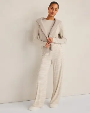HAVEN WELL WITHIN Calm & Cool Long Sleeve Pajama Top - Nightfall