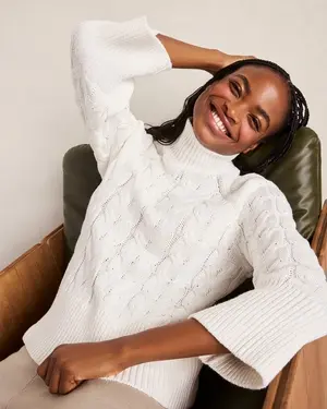 HAVEN WELL WITHIN Organic Cotton Mock Neck Sweater