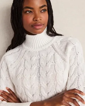 HAVEN WELL WITHIN Organic Cotton Mock Neck Sweater