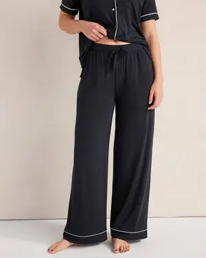 HAVEN WELL WITHIN Calm & Cool Wide-leg Pajama Pants - Nightfall