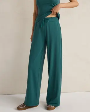 HAVEN WELL WITHIN Balance Drawstring Wide Leg Pants - Oasis