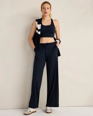 HAVEN WELL WITHIN Balance Drawstring Wide Leg Pants - Oasis