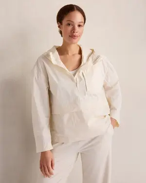 HAVEN WELL WITHIN Crinkle Nylon Zip Hooded Jacket