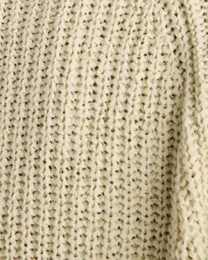 HAVEN WELL WITHIN Cotton Tape Yarn V-neck Cardigan - Muslin