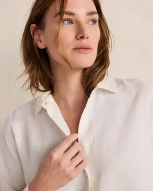 HAVEN WELL WITHIN The Daily Shirt In Everweave Linen