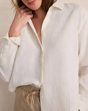 HAVEN WELL WITHIN The Daily Shirt In Everweave Linen