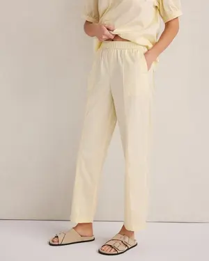 HAVEN WELL WITHIN Organic Cotton Twill Tapered Pants