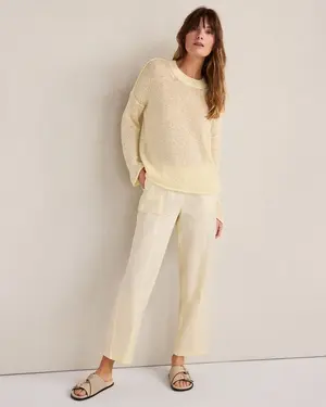 HAVEN WELL WITHIN Organic Cotton Twill Tapered Pants
