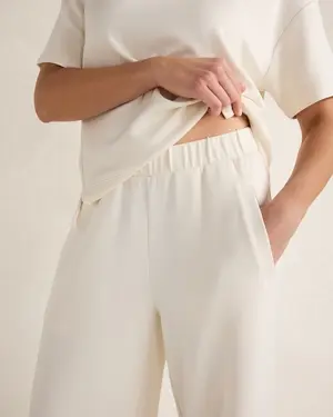 HAVEN WELL WITHIN Soft Knit Relaxed Barrel Leg Pants