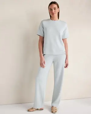HAVEN WELL WITHIN Soft Knit Relaxed Barrel Leg Pants