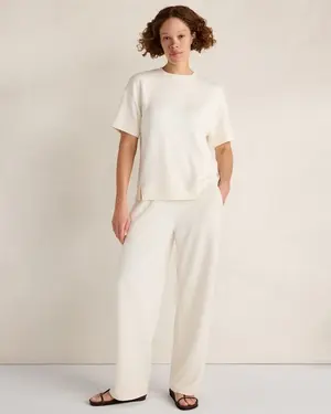 HAVEN WELL WITHIN Soft Knit Relaxed Barrel Leg Pants