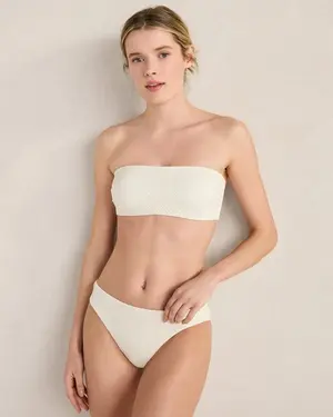 HAVEN WELL WITHIN Diamond Crochet Bikini Bottoms - Ivory