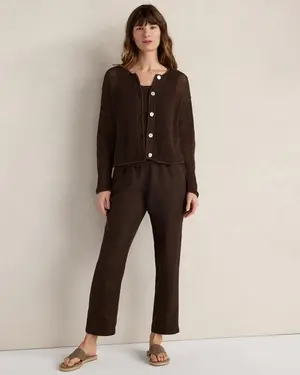 HAVEN WELL WITHIN Cotton Blend Open Stitch Cardigan