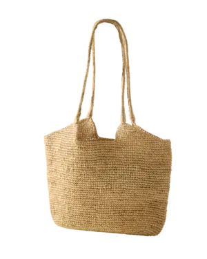 HAVEN WELL WITHIN Haven Well Within Raffia Tote Bag