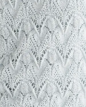 HAVEN WELL WITHIN Organic Cotton Chain Pointelle Sweater Vest - Coffee Bean
