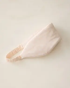 HAVEN WELL WITHIN Washable Silk Printed Puffer Eye Mask - Whispering Pink Multicolor