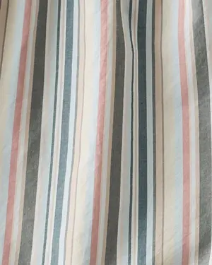 HAVEN WELL WITHIN Resti Organic Cotton Poplin Summer Stripe Top - White Multicolor