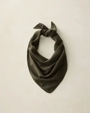 HAVEN WELL WITHIN Wool & Cashmere Triangle Scarf - Forest