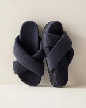 HAVEN WELL WITHIN Haven Well Within Resti Criss-Cross Terry Slippers Nightfall