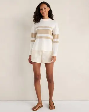 HAVEN WELL WITHIN Cotton Denim Shorts
