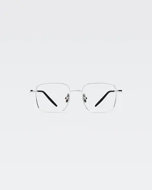 CUBITTS Coley Square Eyeglasses With Keyhole Bridge - Silver