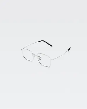 CUBITTS Coley Square Eyeglasses With Keyhole Bridge - Silver