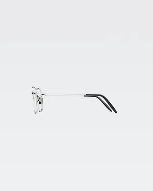 CUBITTS Coley Square Eyeglasses With Keyhole Bridge - Silver