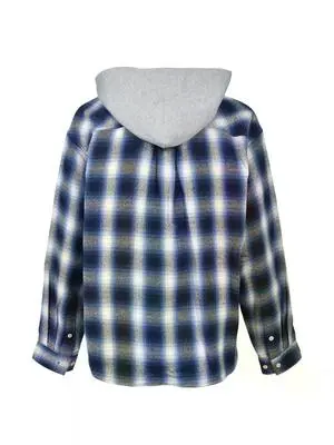 BREATH Check-pattern Hooded Shirt