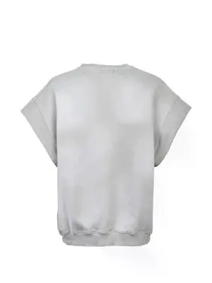 BREATH Embroidered Logo Short-sleeve Sweater