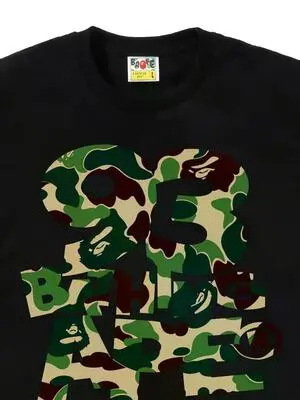 A BATHING APE Abc Camo Logo-print T-shirt - Black