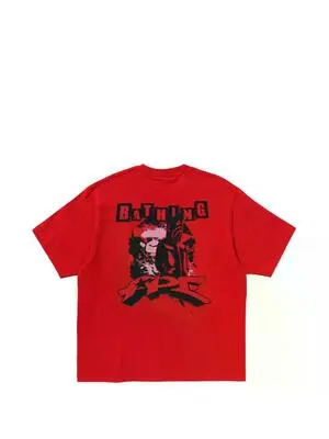 A BATHING APE Graphic-print Cotton T-shirt - Red
