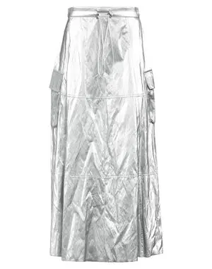 JIJIL Maxi Skirt With Metallic Coated Effect