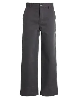 Burberry Cotton Canvas Wide Leg Pants