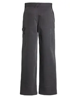 Burberry Cotton Canvas Wide Leg Pants