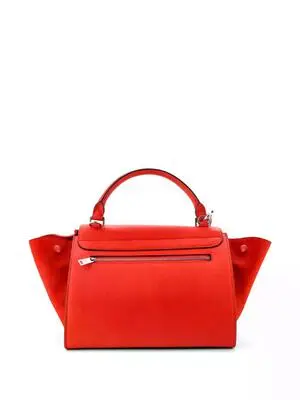 Celine Trapeze Bag Leather Small Satchel - Red