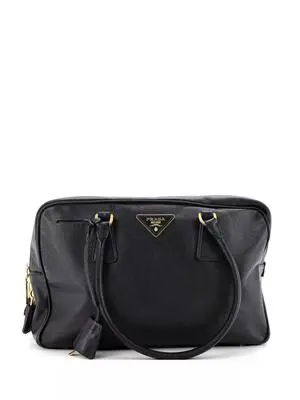 Prada Saffiano Leather Medium Bauletto Handbag