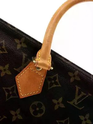 LOUIS VUITTON Monogram Canvas Sac Plat Tote Bag - Brown