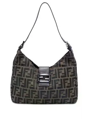 Fendi Zucca Canvas Shoulder Bag - Brown