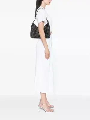 Fendi Zucca Canvas Shoulder Bag