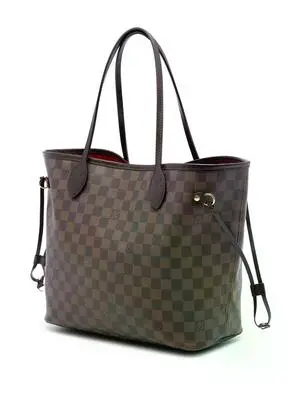 LOUIS VUITTON Damier Ebene Neverfull Mm Tote Bag - Brown