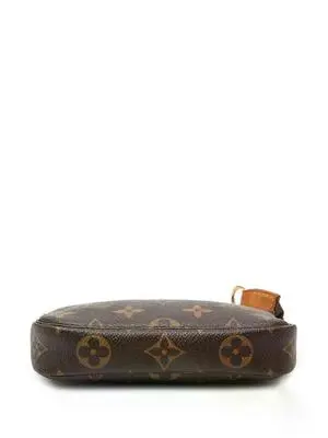 LOUIS VUITTON Monogram Mini Pochette Accessoires Handbag - Brown