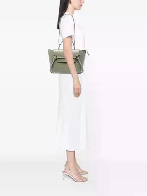 Celine Smooth Calfskin Belt Bag Satchel - Grey