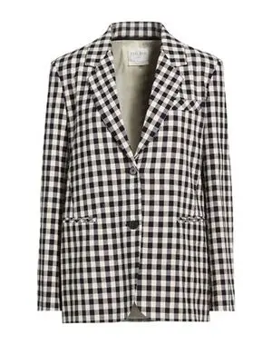 FORTE_FORTE Single-breasted Checked Blazer