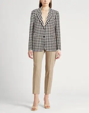 FORTE_FORTE Single-breasted Checked Blazer
