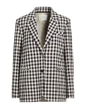 FORTE_FORTE Single-breasted Checked Blazer
