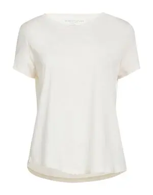 Majestic Filatures Lyocell And Virgin Wool T-shirt - White