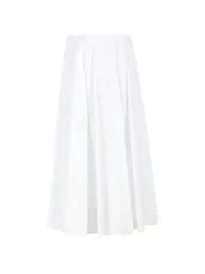 Aspesi Elasticated Waistband Pleated Skirt - White