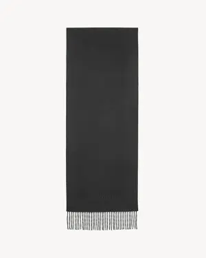 Saint Laurent Scarf In Cashmere Jacquard - Black