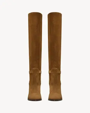 Saint Laurent Diane Suede Boots With Stiletto Heel - Land